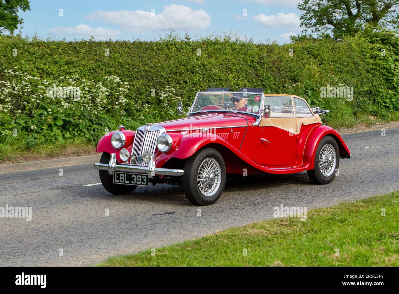 1955 50s fifties Red MG Midget Classic vintage car, Yesteryear motors ...