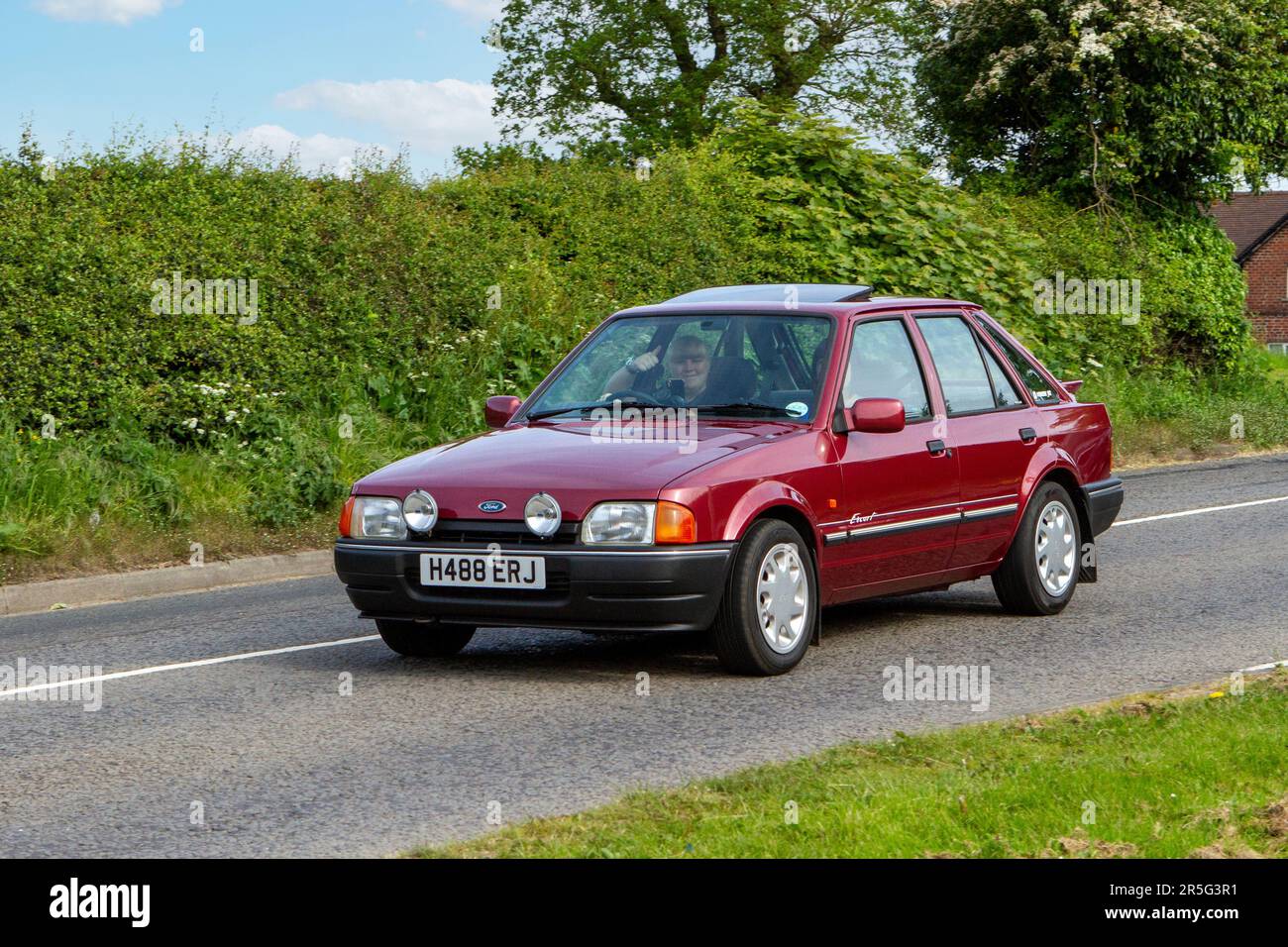 1990 Red Ford Escort Eclipse Classic vintage car, Yesteryear motors en ...