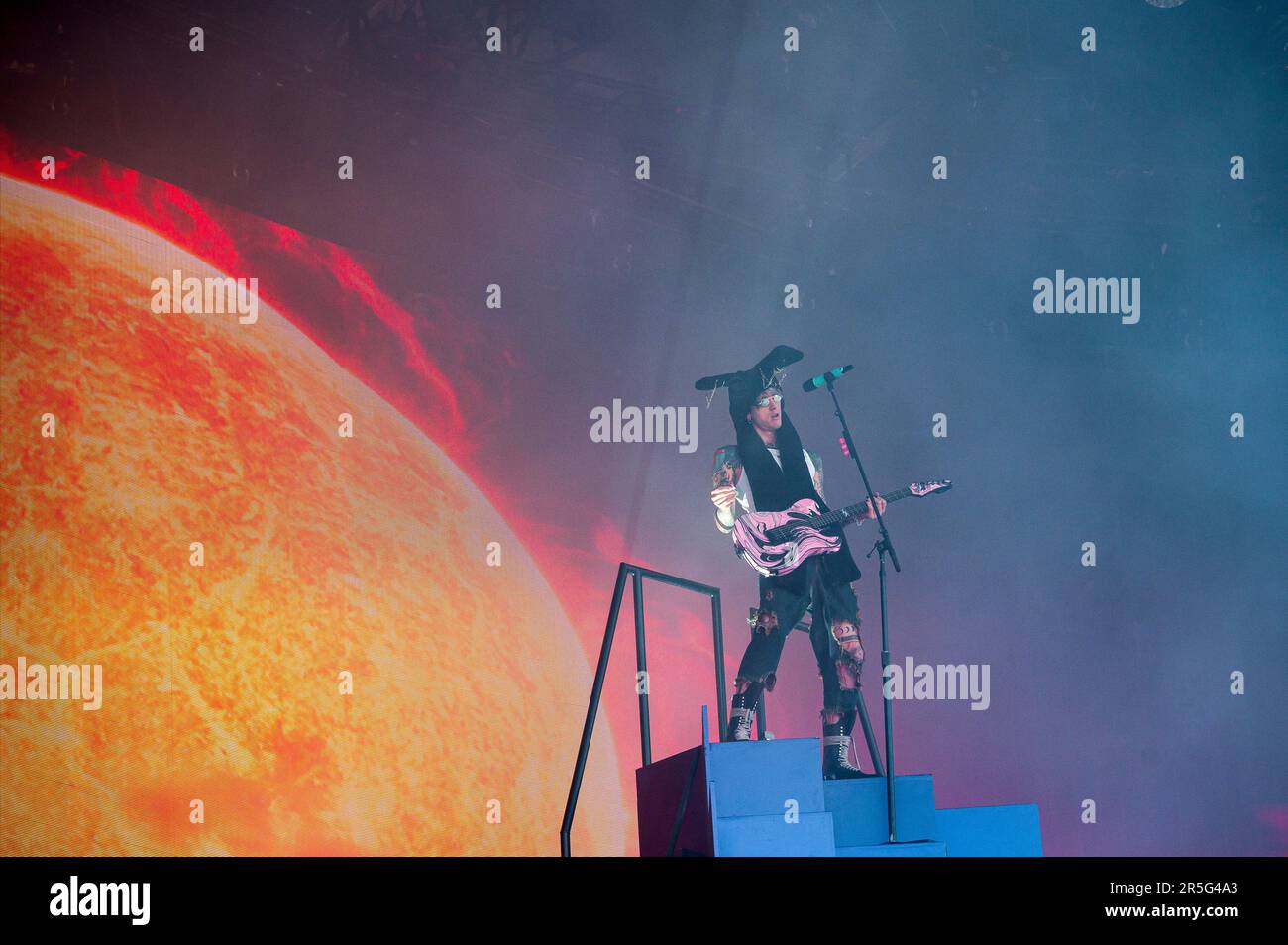 Nuremberg, Germany. 03rd June, 2023. Machine Gun Kelly during his ...
