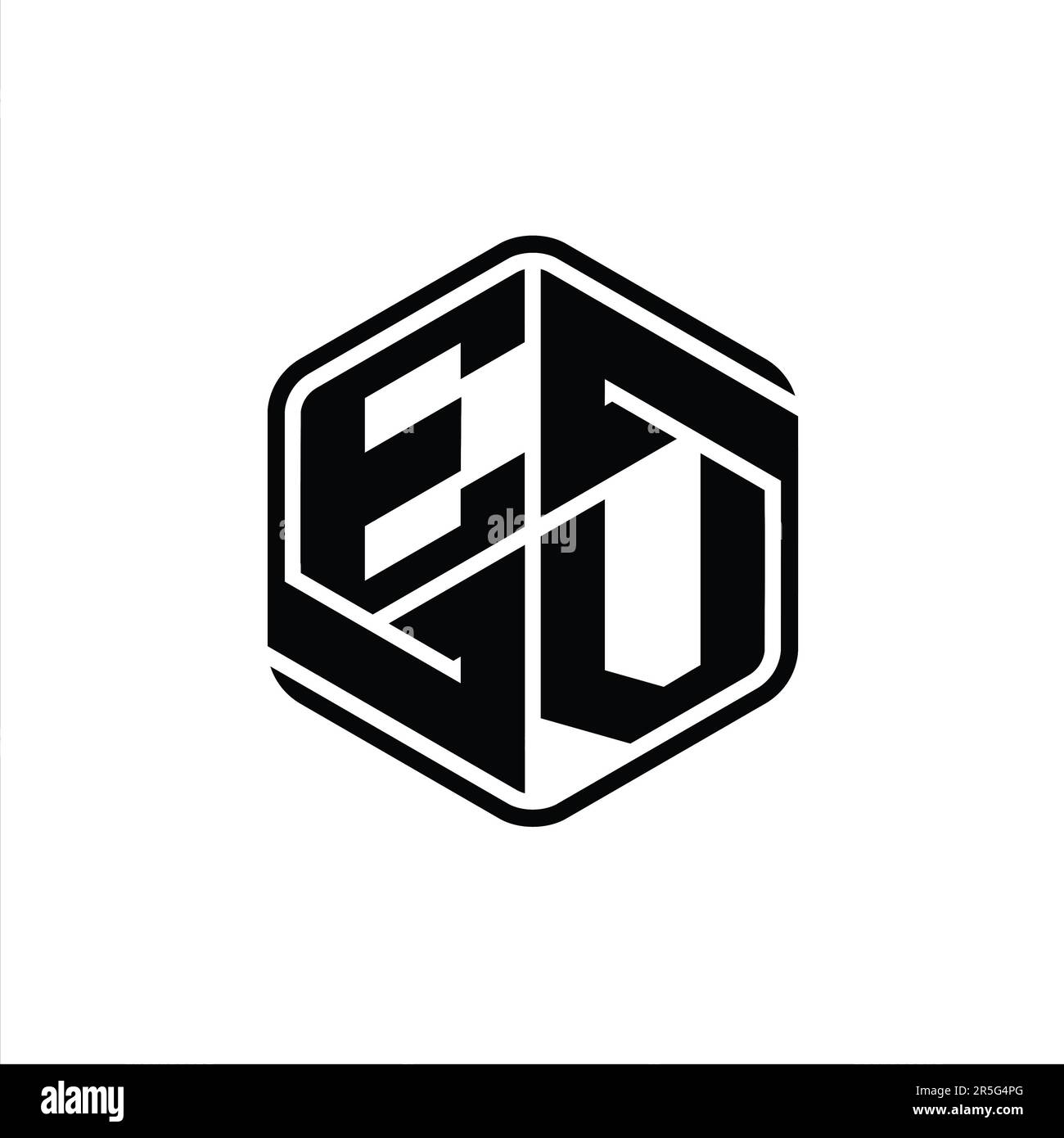 EV Letter Logo monogram hexagon shape with ornament abstract isolated outline design template ...