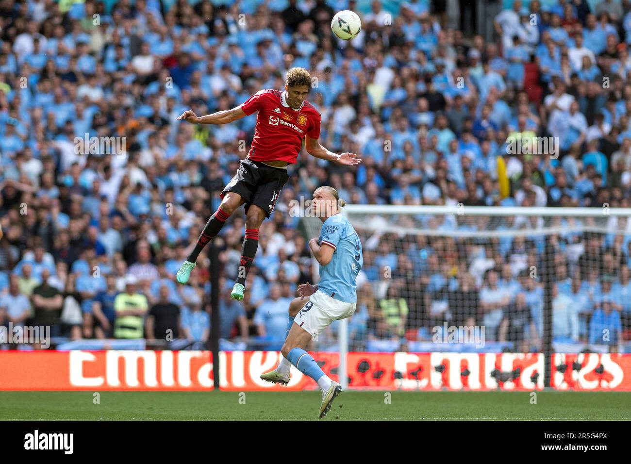 London, England, UK. 3rd June, 2023. Raphaël Varane of Manchester ...