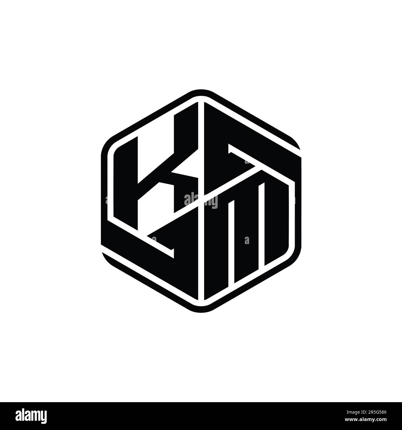 Letter km logo Cut Out Stock Images & Pictures - Alamy