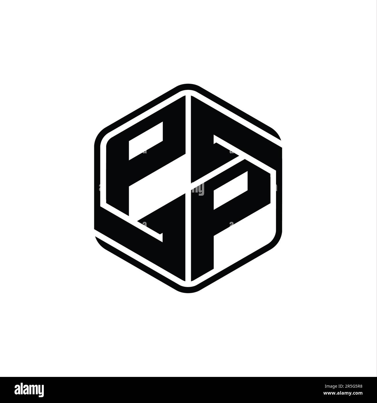 Pp modern logo hi-res stock photography and images - Alamy