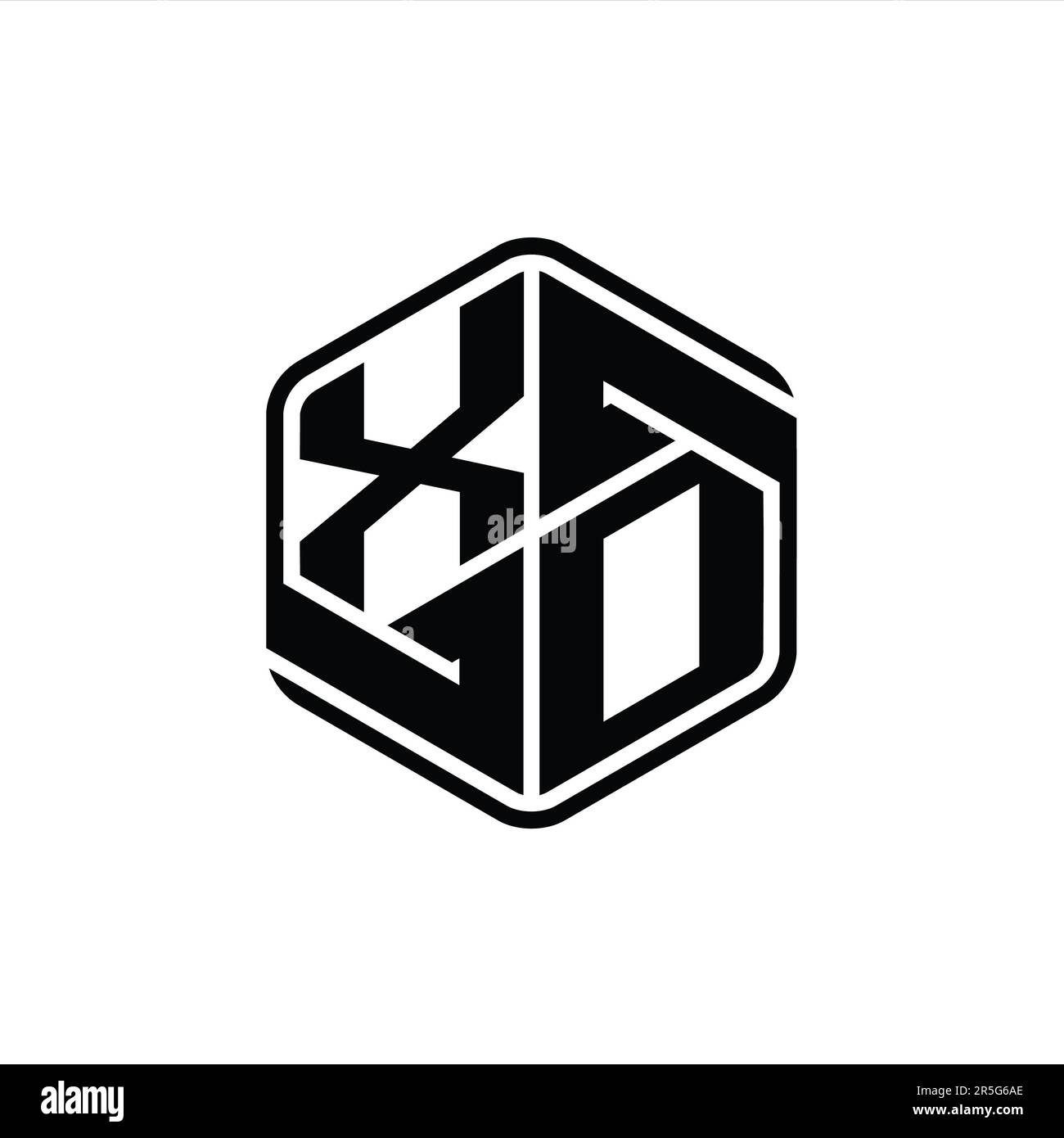 XD Letter Logo monogram hexagon shape with ornament abstract isolated ... XD Letter Logo monogram hexagon shape with ornament abstract isolated ...