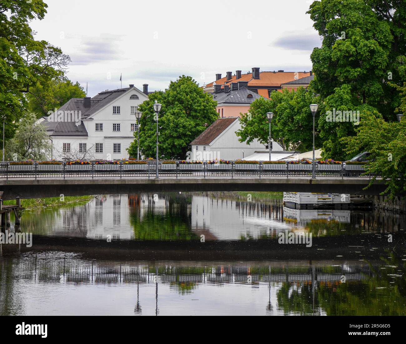 Long bridge over small river hi-res stock photography and images - Alamy