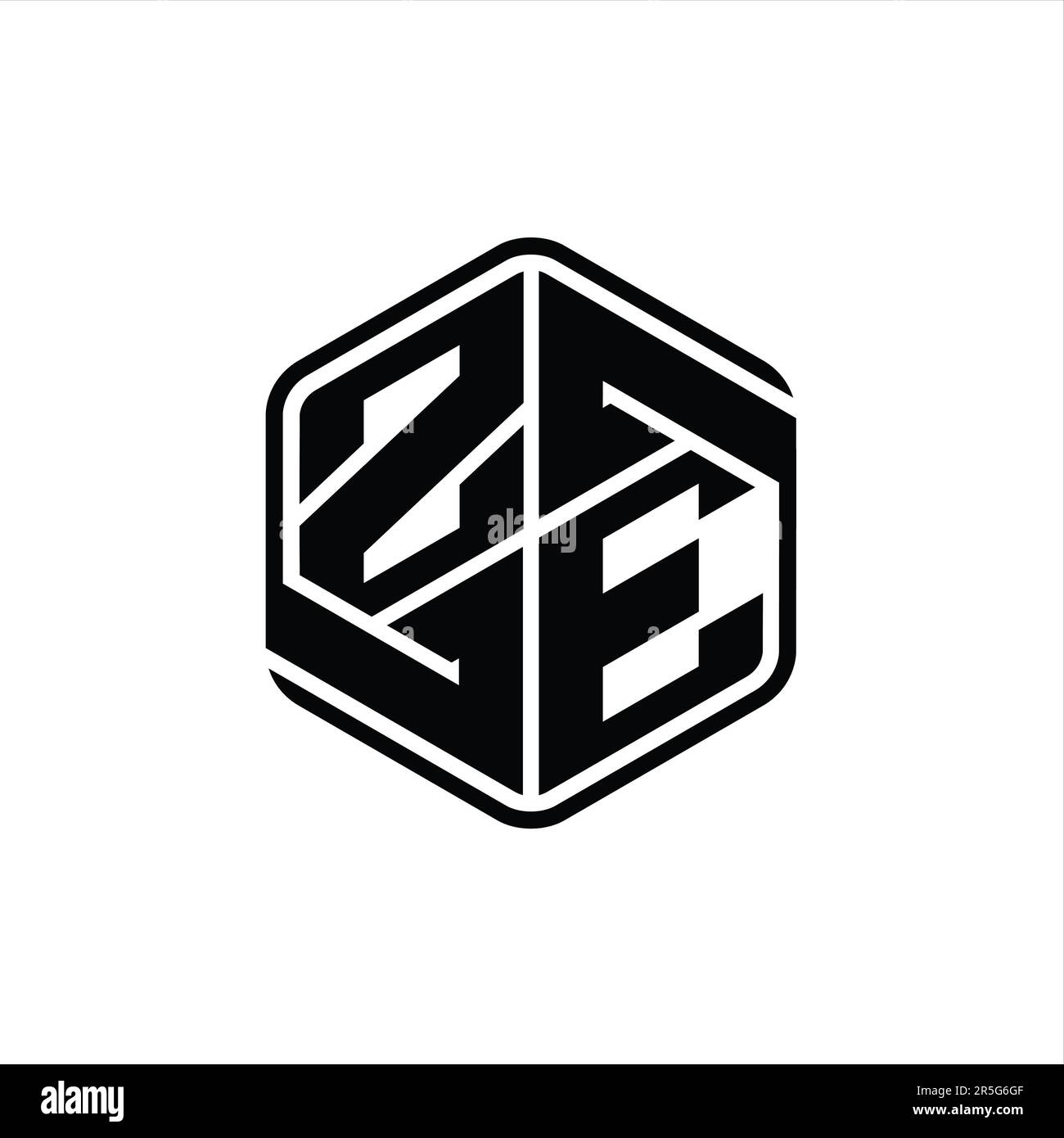 Ze modern logo hi-res stock photography and images - Alamy