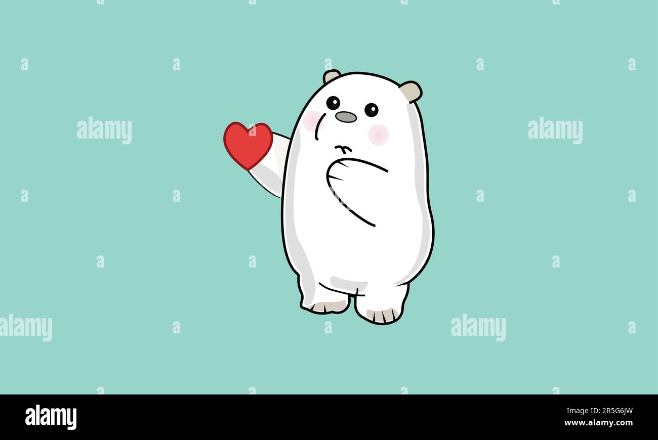 Teddy bear heart logo Stock Vector Images - Alamy