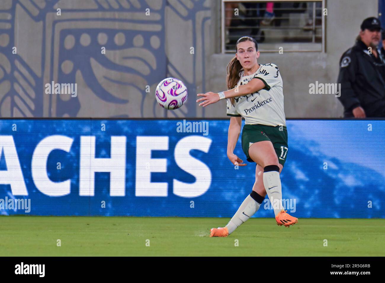 San Diego, California, USA. 26th May, 2023. Portland Thorns midfielder ...