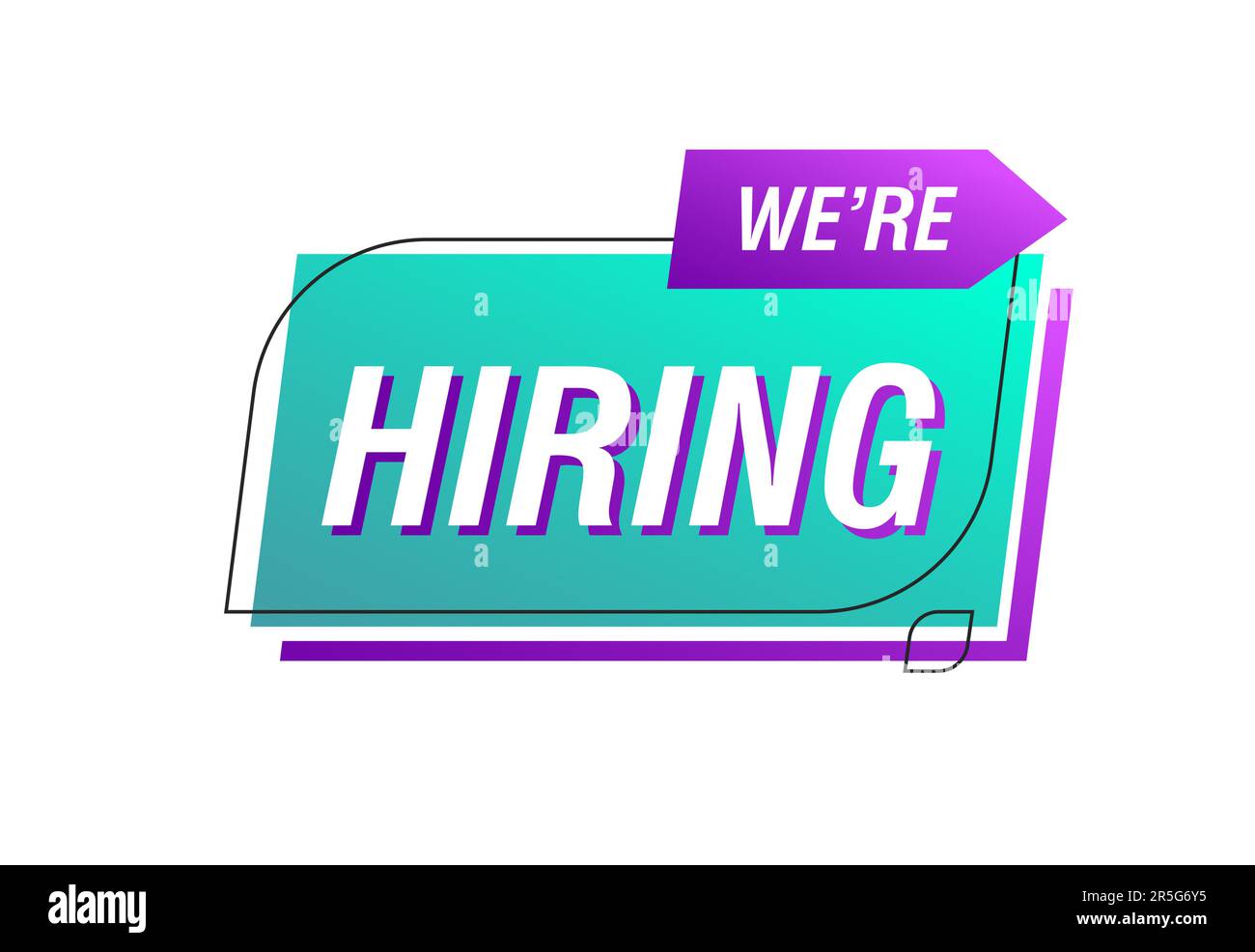 We are hiring text advertisement Stock Vector Image & Art - Alamy