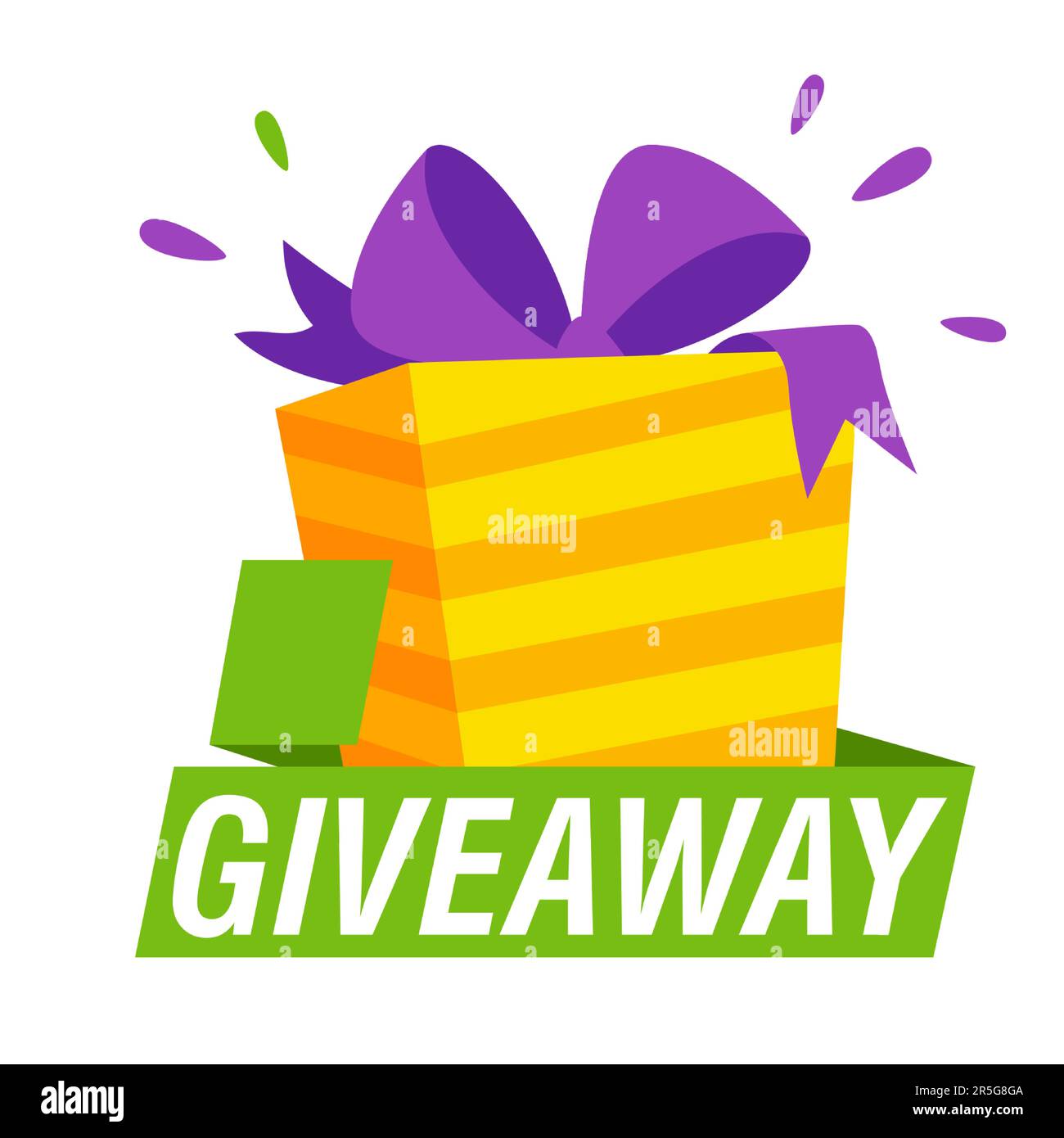 Giveaway bright poster template Stock Vector Image & Art - Alamy