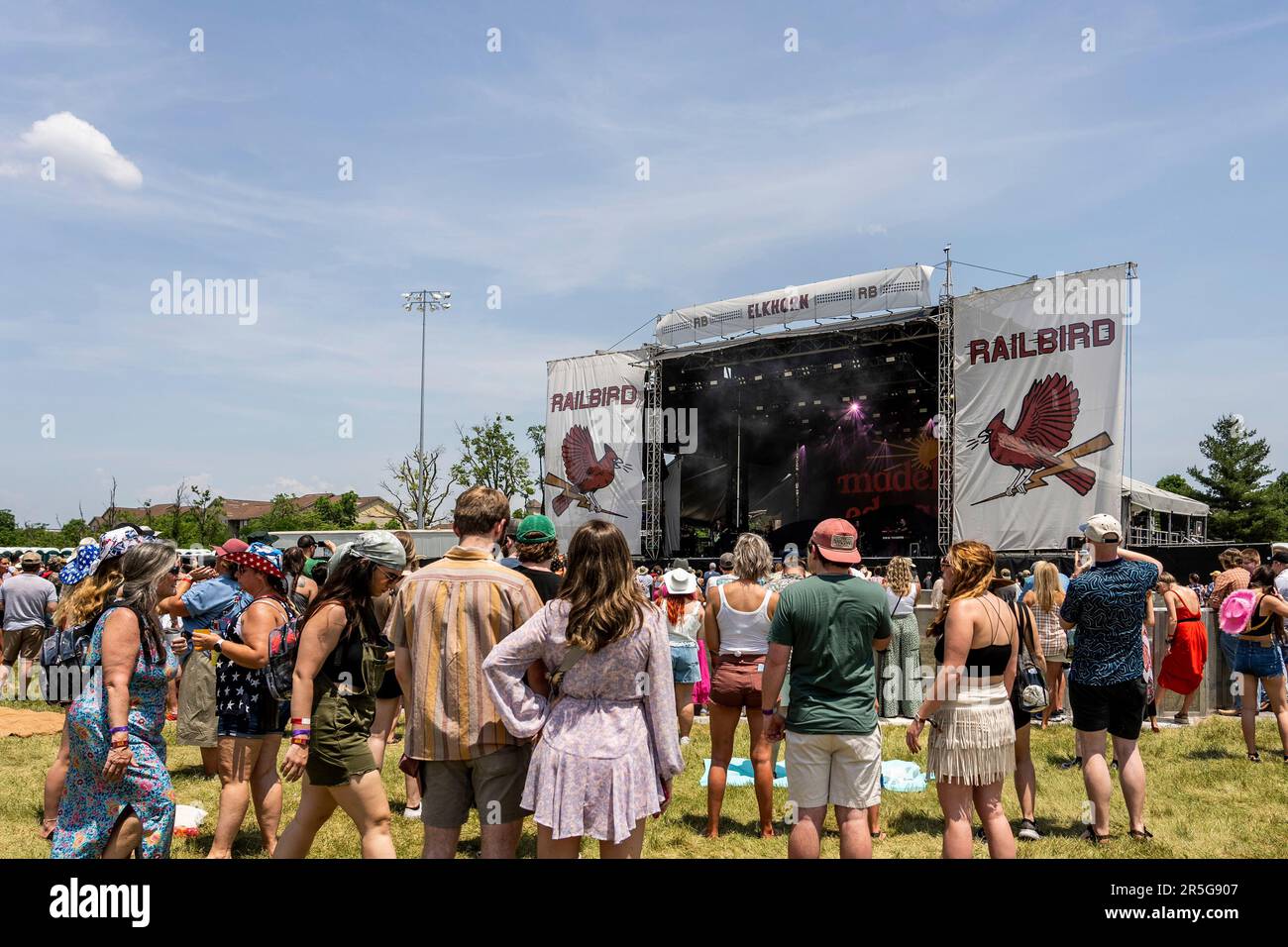 Festivalgoers are seen at Railbird Music Festival on Saturday, June 3 ...