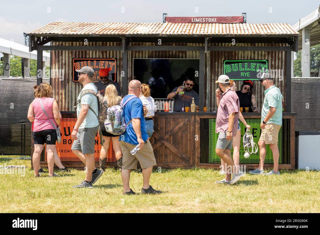 Festivalgoers are seen at Railbird Music Festival on Saturday, June 3 ...