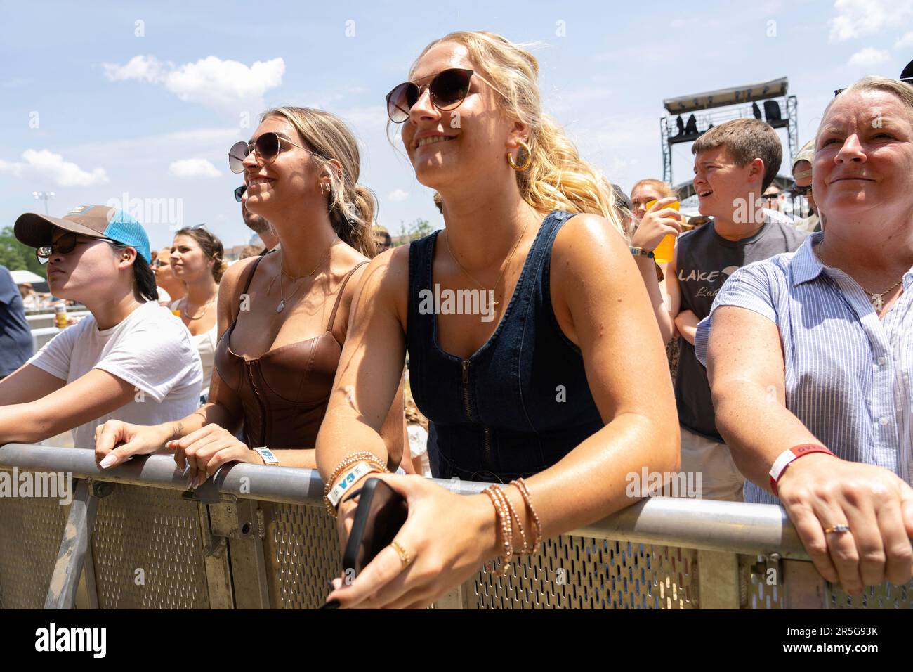 Festivalgoers are seen at Railbird Music Festival on Saturday, June 3 ...