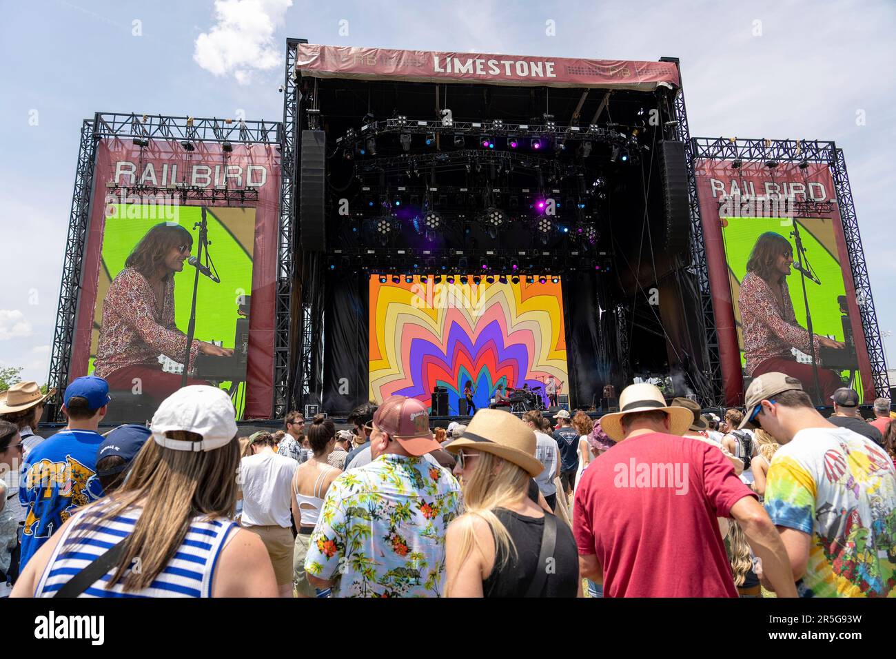 Festivalgoers are seen at Railbird Music Festival on Saturday, June 3 ...