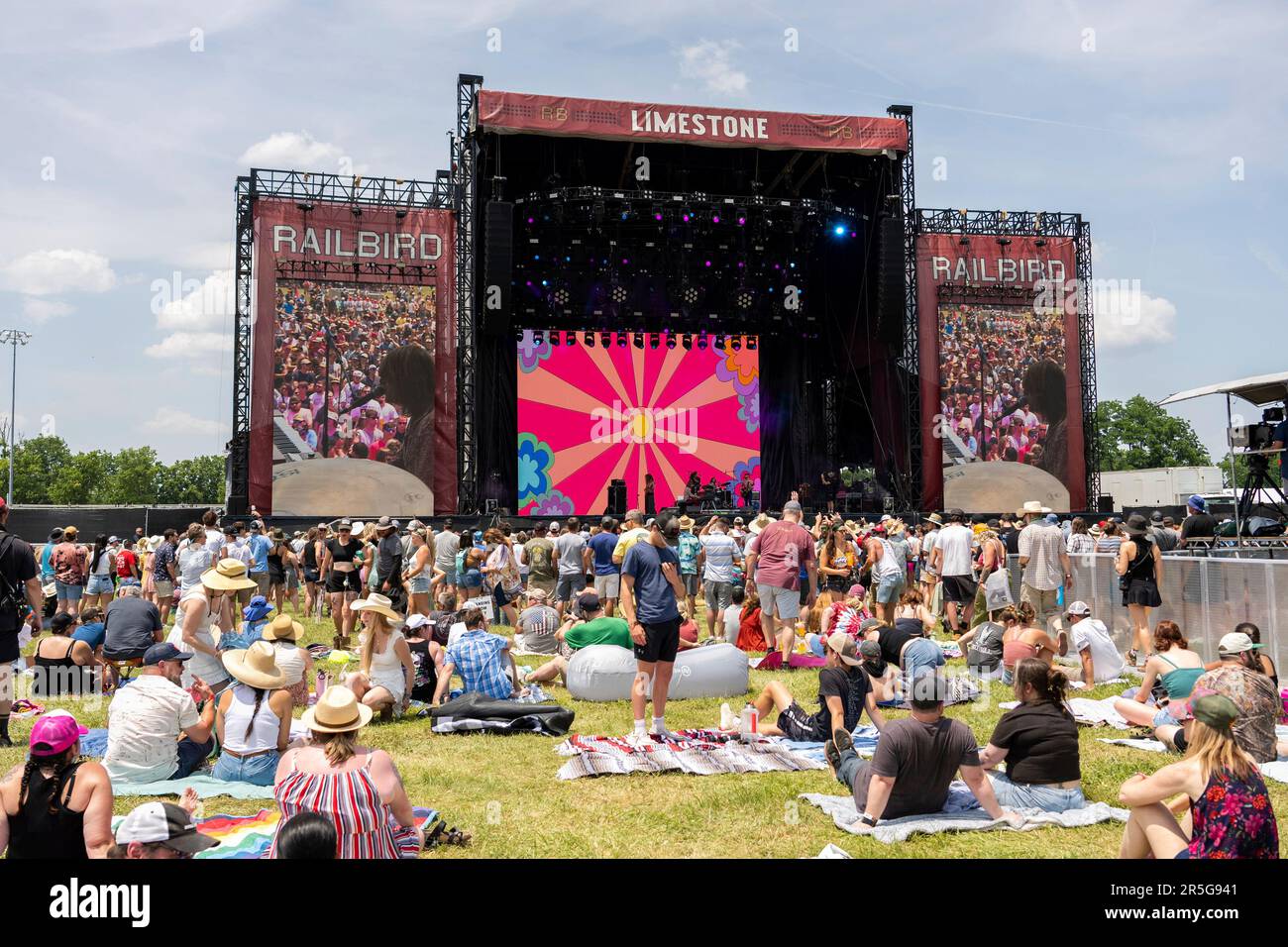 Festivalgoers are seen at Railbird Music Festival on Saturday, June 3 ...