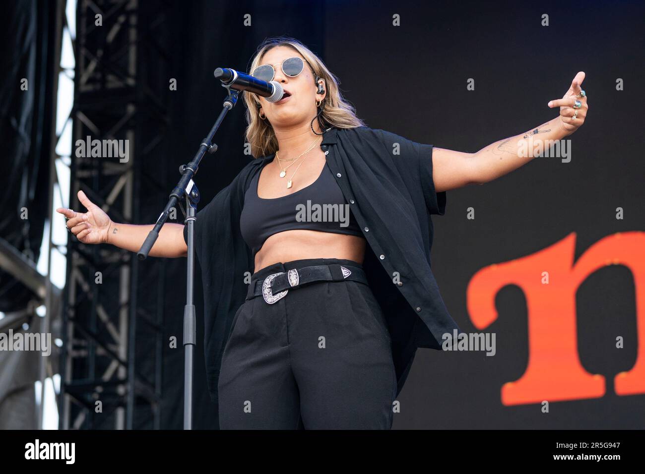 Madeline Edwards performs at Railbird Music Festival on Saturday, June ...