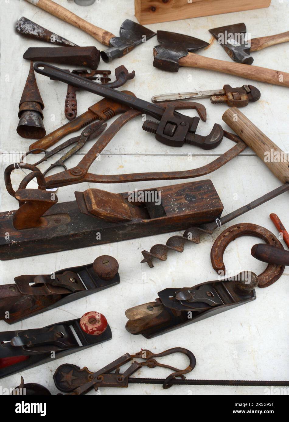 A select on antique tools for sale at an antique sale in Abingdon ...