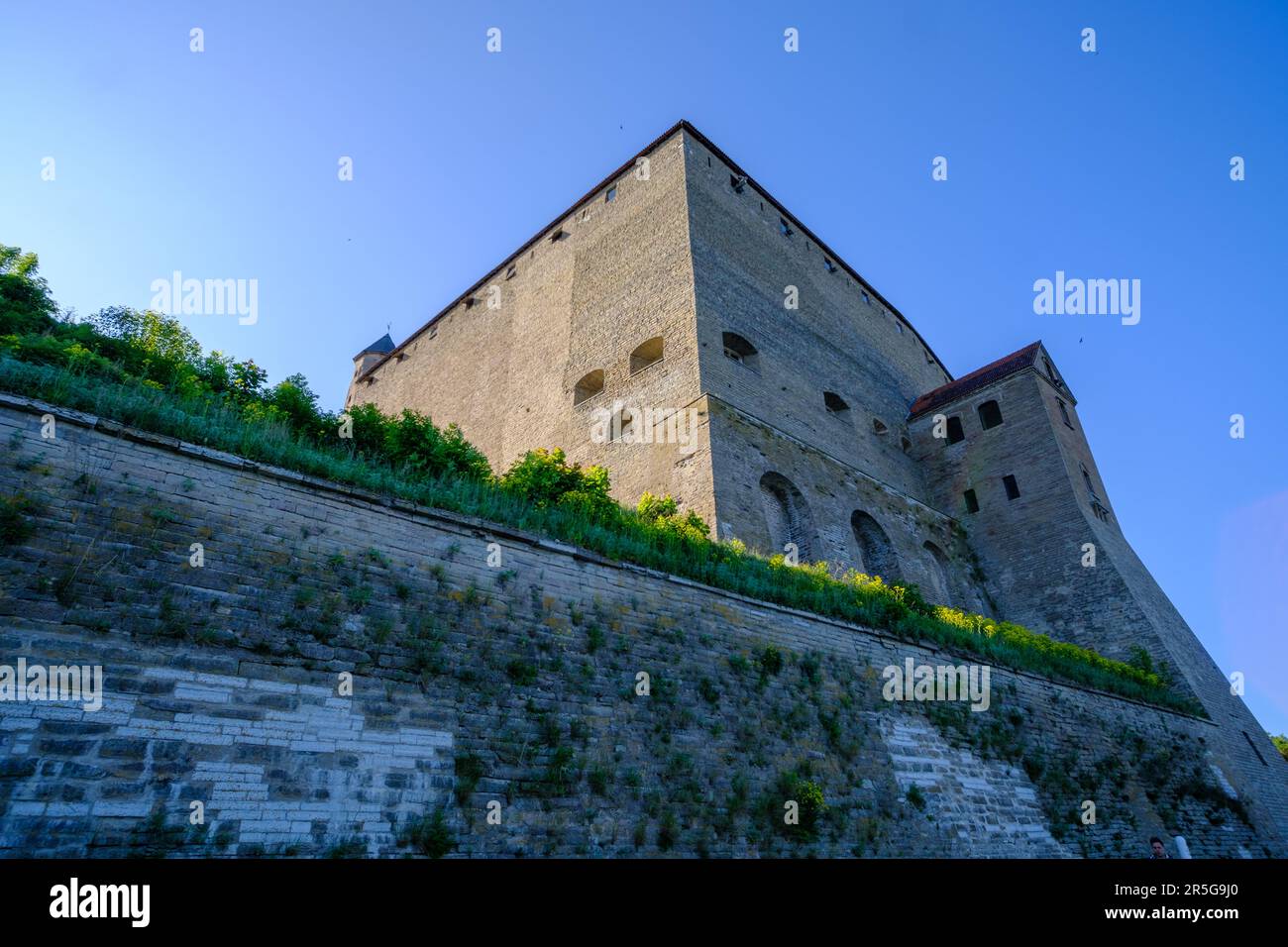 Medieval Narva Castle, Estonia, and Ivangorod Fortress, Russia. Russian ...