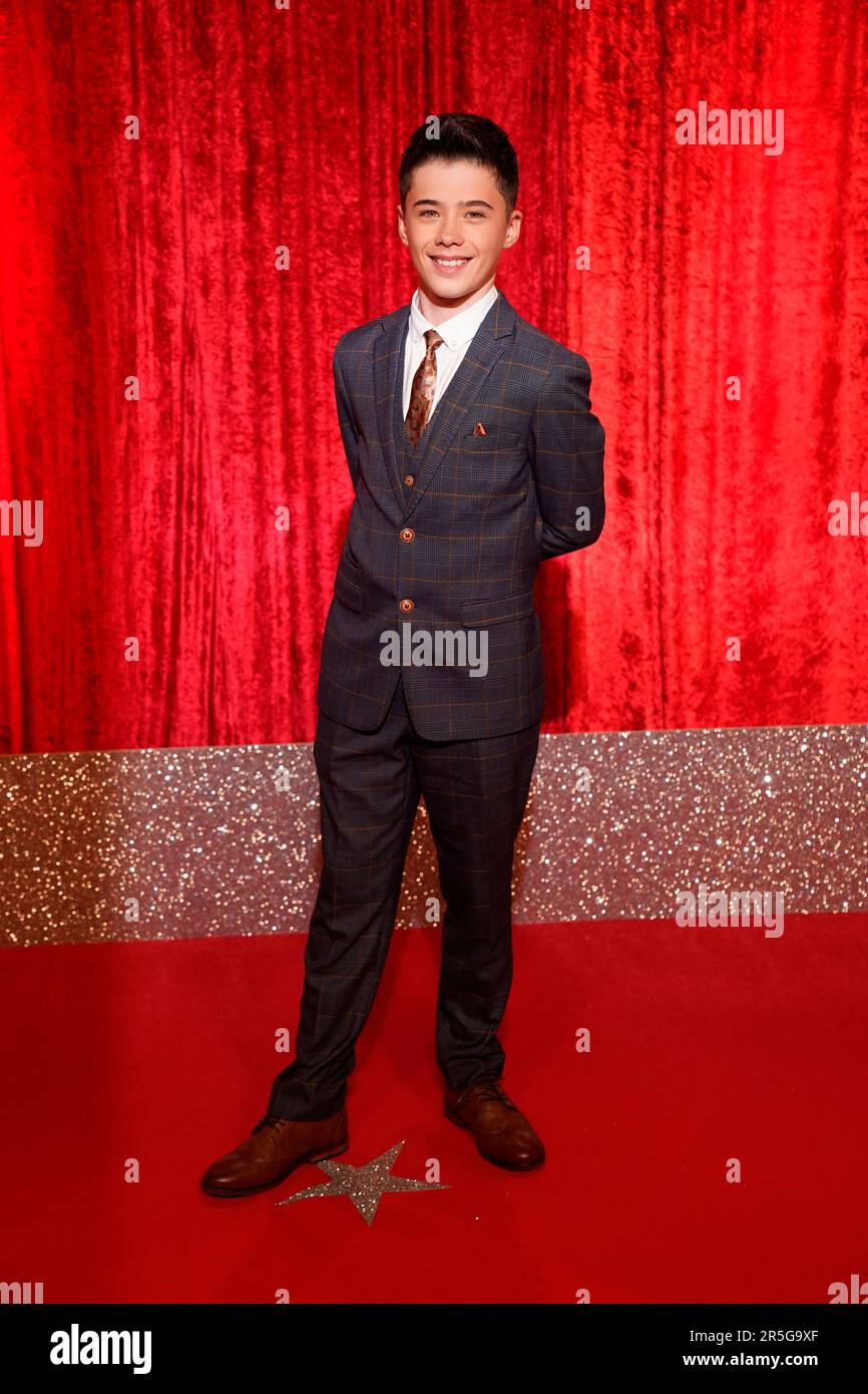Jayden Fox attends the British Soap Awards 2023 at The Lowry Theatre in ...