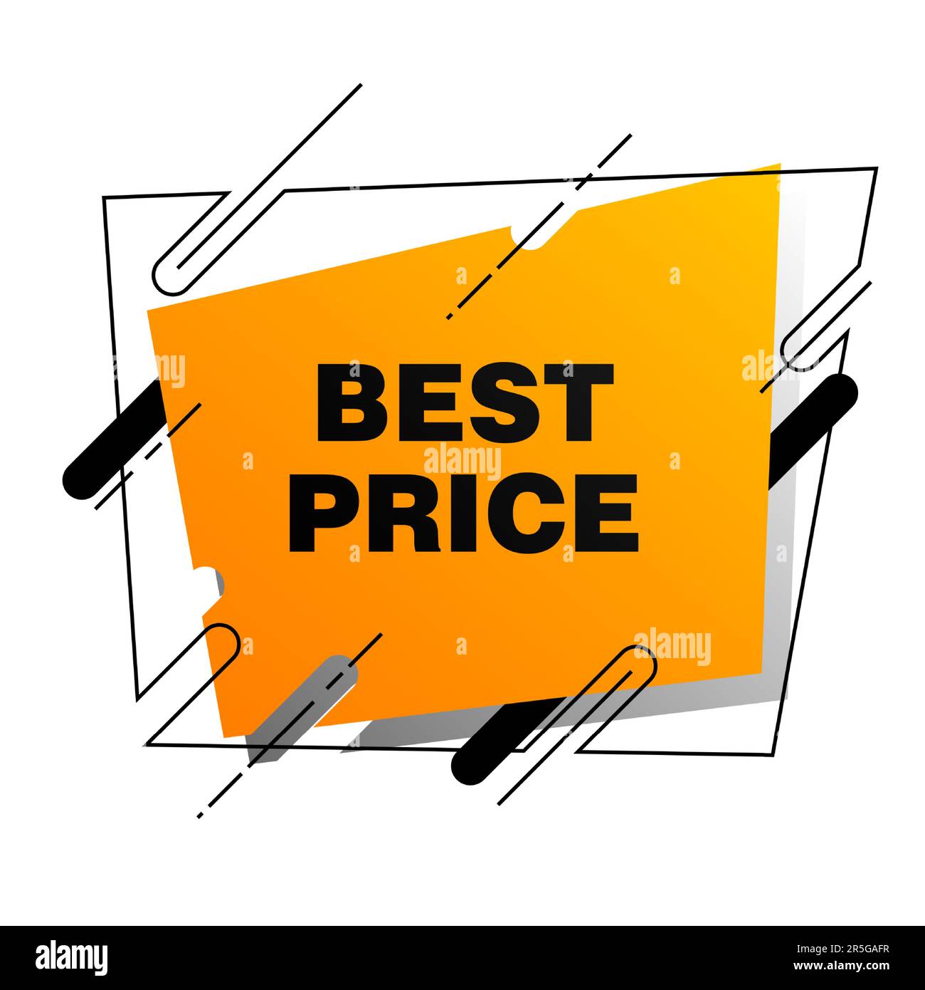 Best price sale offer banner design with frame Stock Vector Image & Art ...