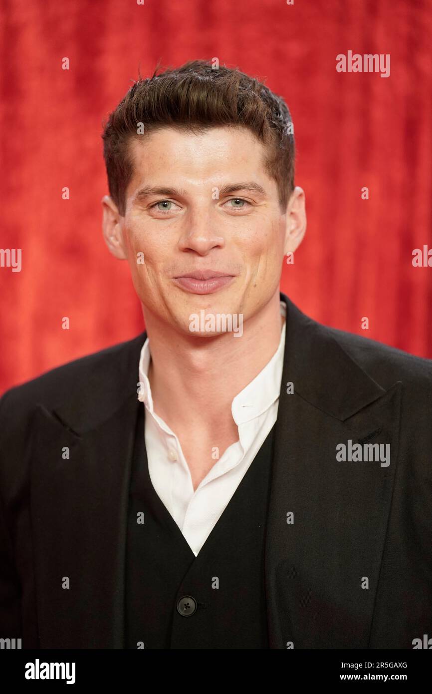Lewis Cope attends the British Soap Awards 2023 at The Lowry Theatre in ...