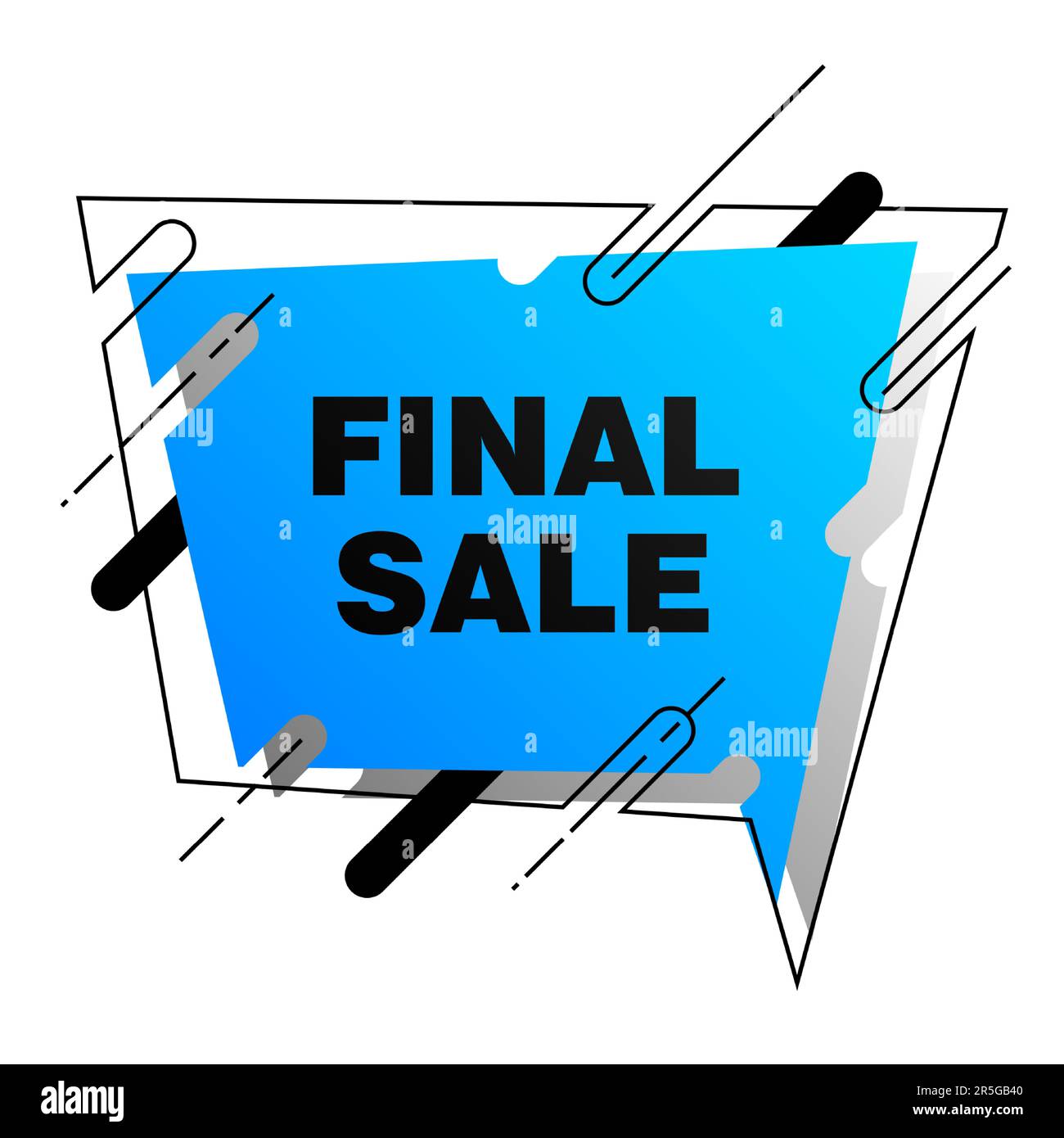 Final sale offer banner design with speech bubble frame Stock Vector ...
