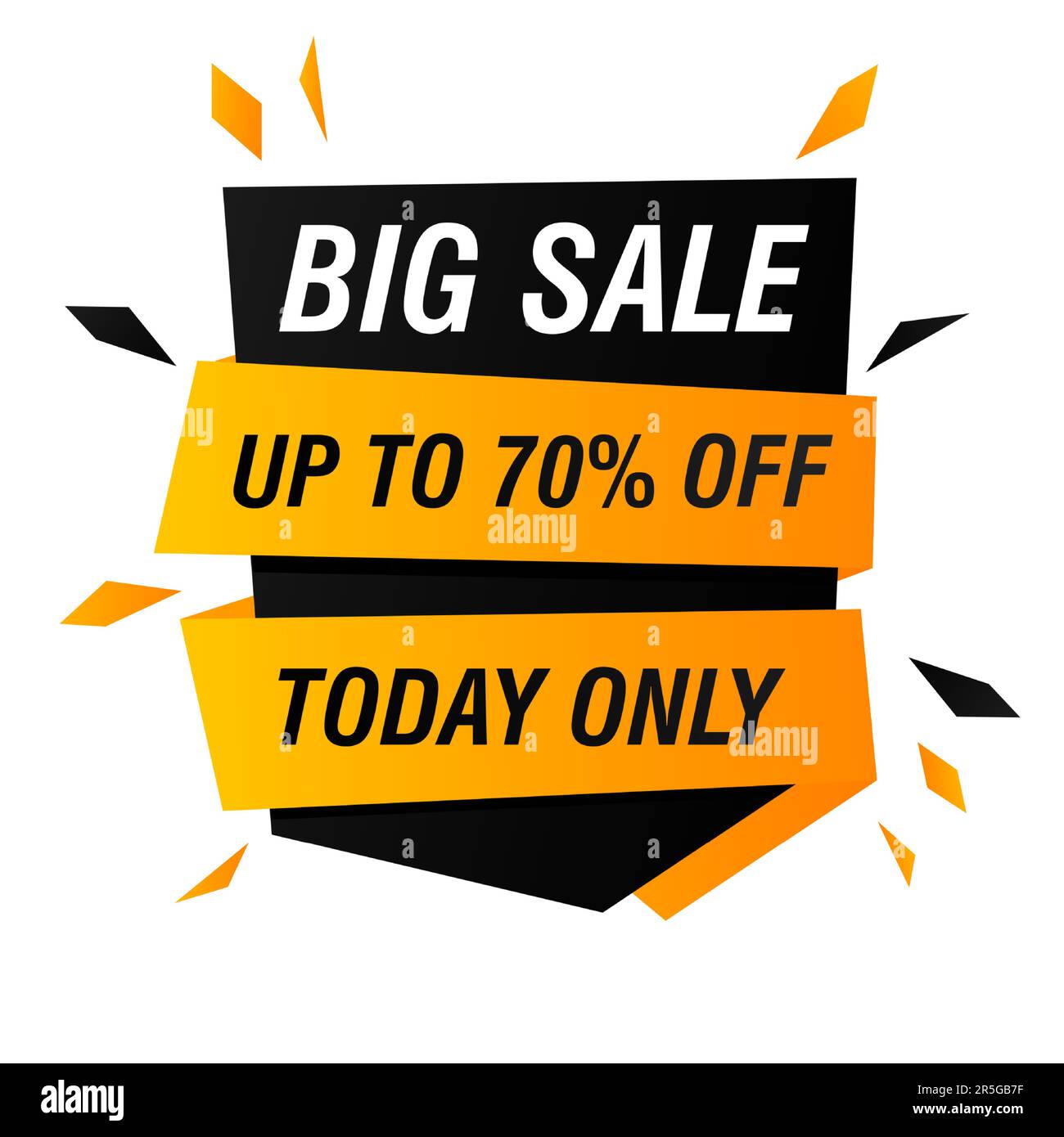 Big sale today only offer banner design with particles burst Stock ...