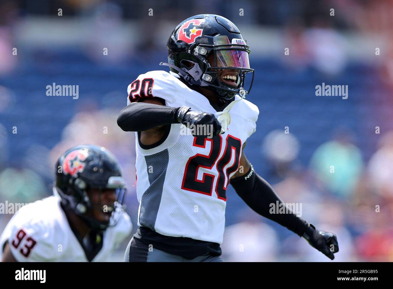 CANTON, OH - JUNE 03: Houston Gamblers cornerback Nick Grant (20 ...
