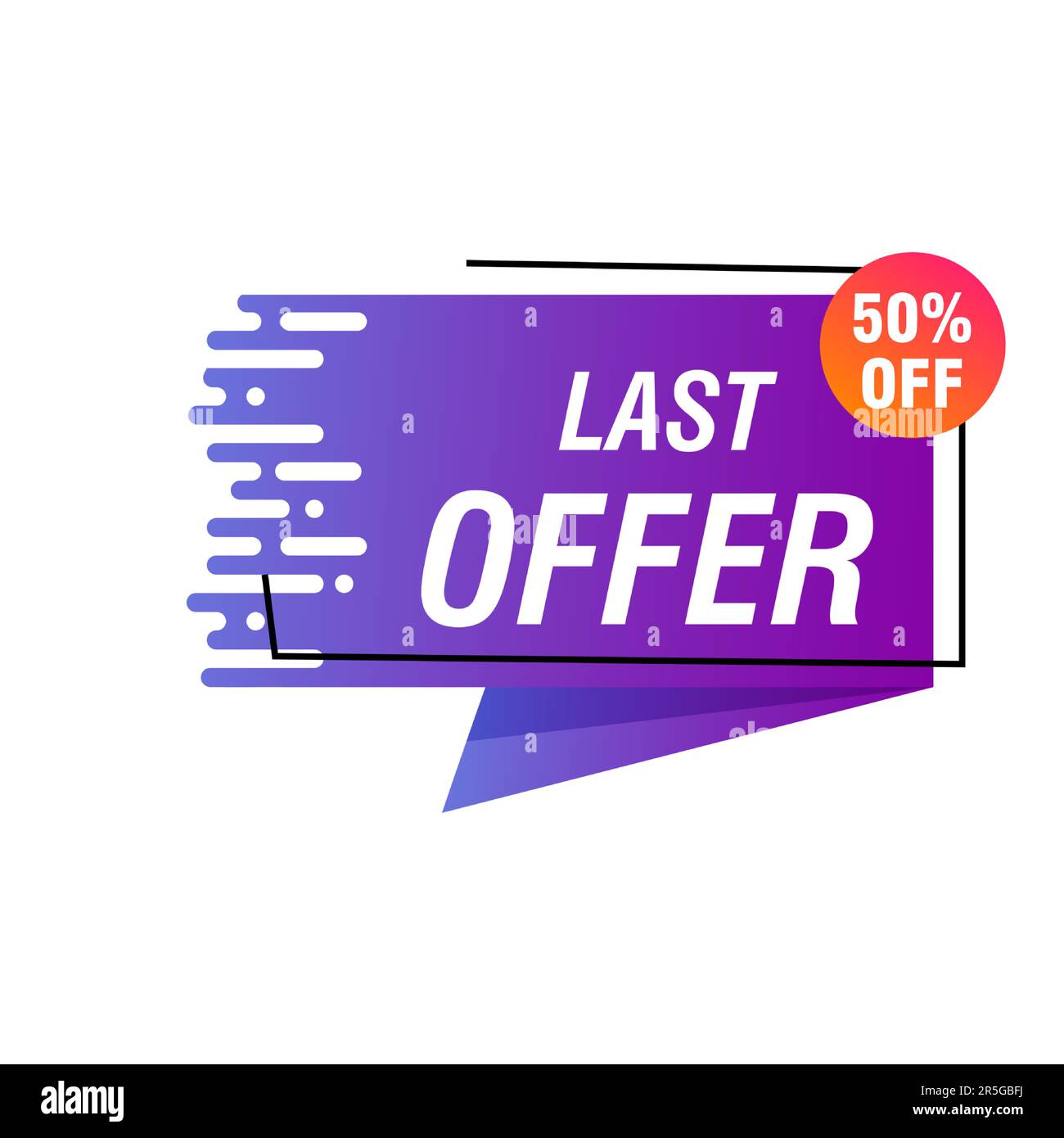 Last offer purple banner design Stock Vector Image & Art - Alamy