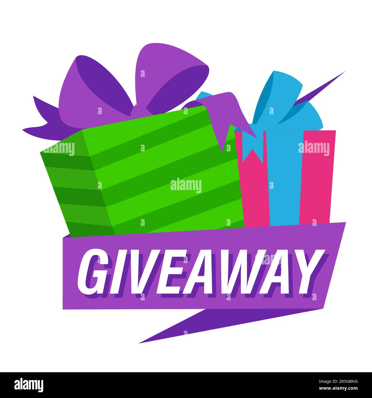 Giveaway bright banner Stock Vector Images - Alamy