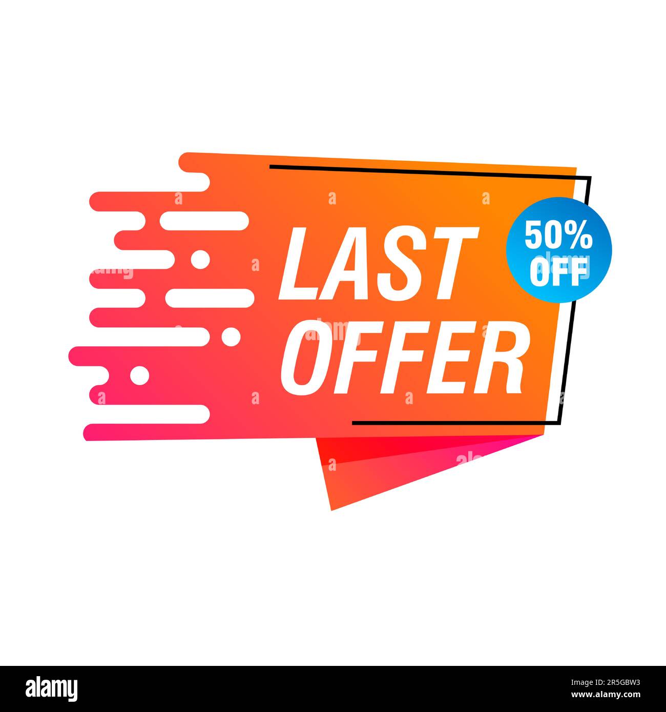 Last offer pink and orange banner design Stock Vector Image & Art - Alamy