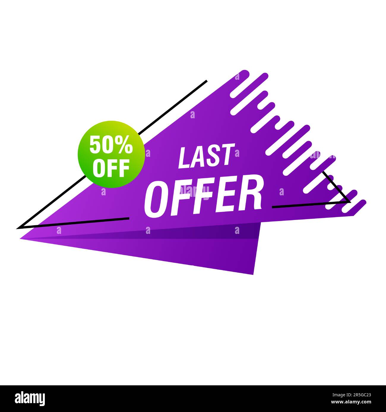 Last offer violet banner design Stock Vector Image & Art - Alamy