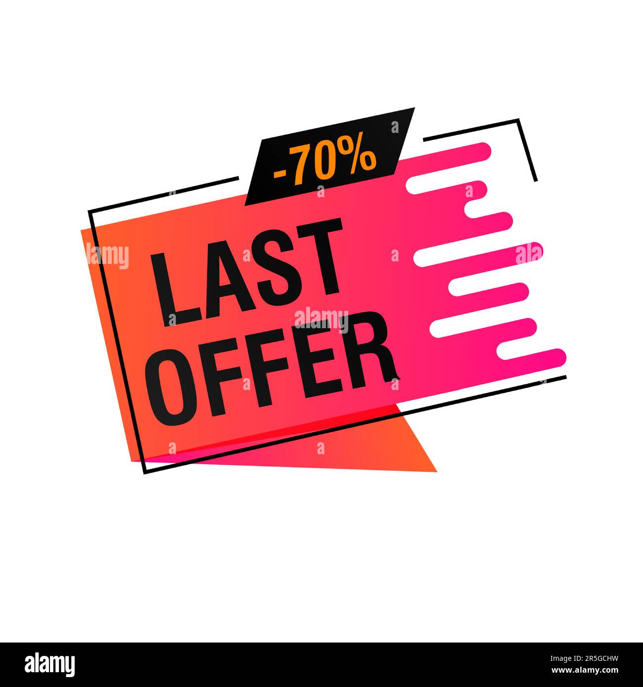 Last offer red banner design Stock Vector Image & Art - Alamy