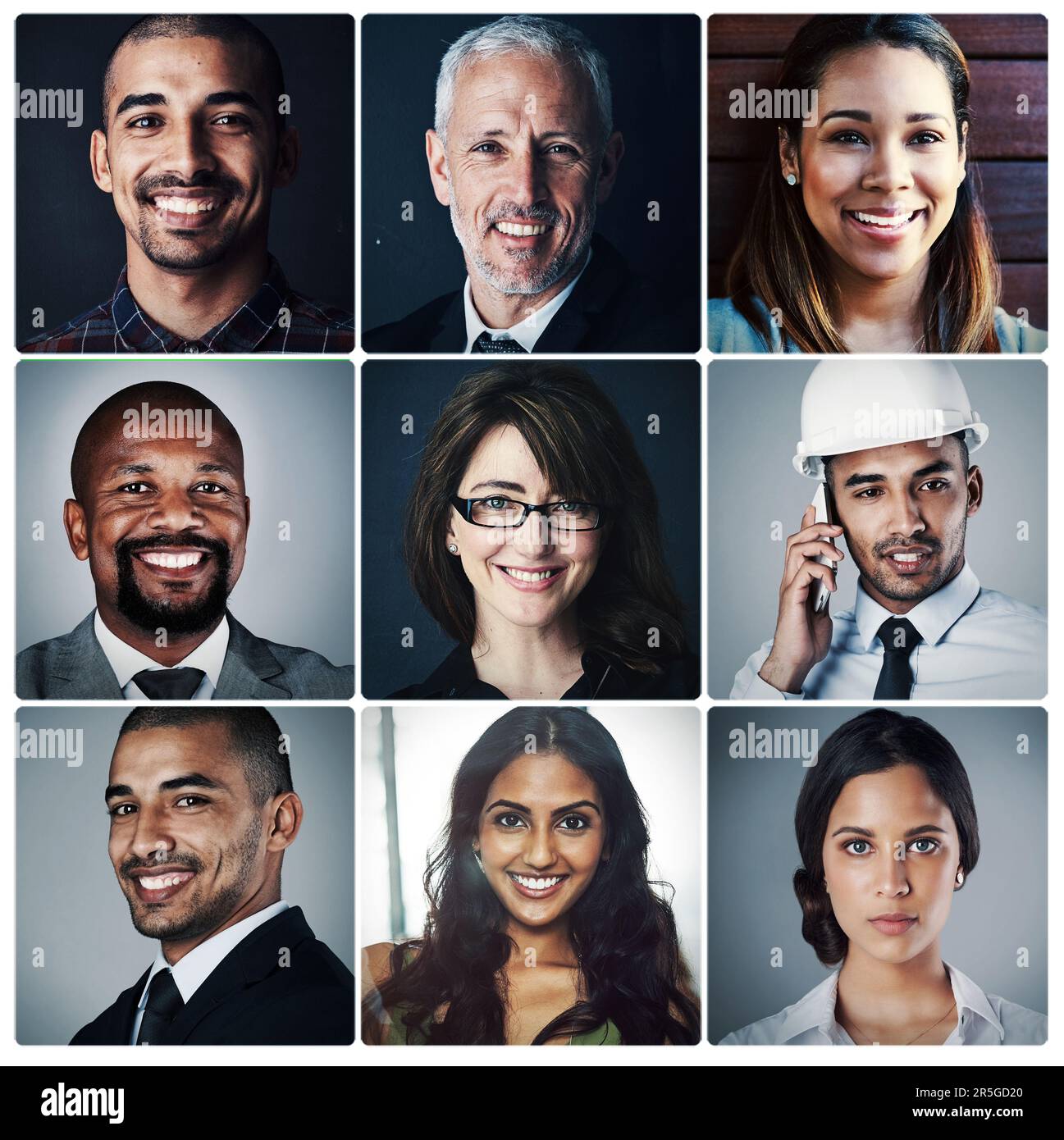 Success looks different on everyone. Composite portrait of a group of ...