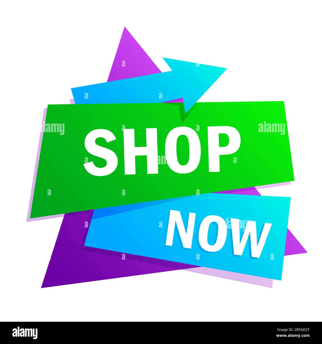 Shop now green and violet banner design Stock Vector Image & Art - Alamy