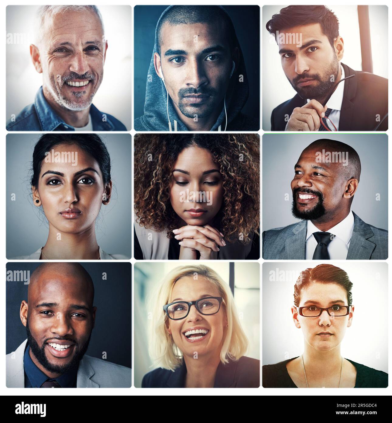 What makes us different makes us stronger. Composite portrait of a ...