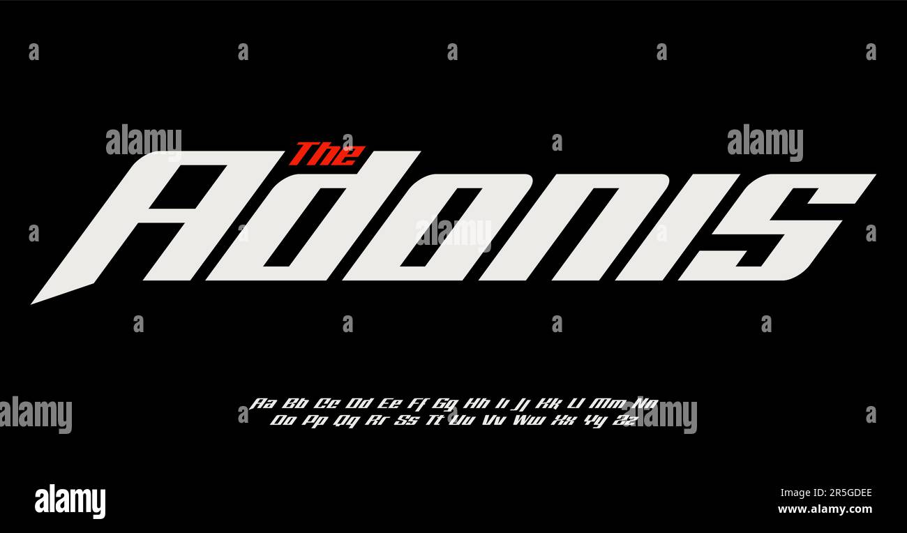 Dynamic sport font, modern typographic design. Speed Italic letters for fast-paced racing action ...