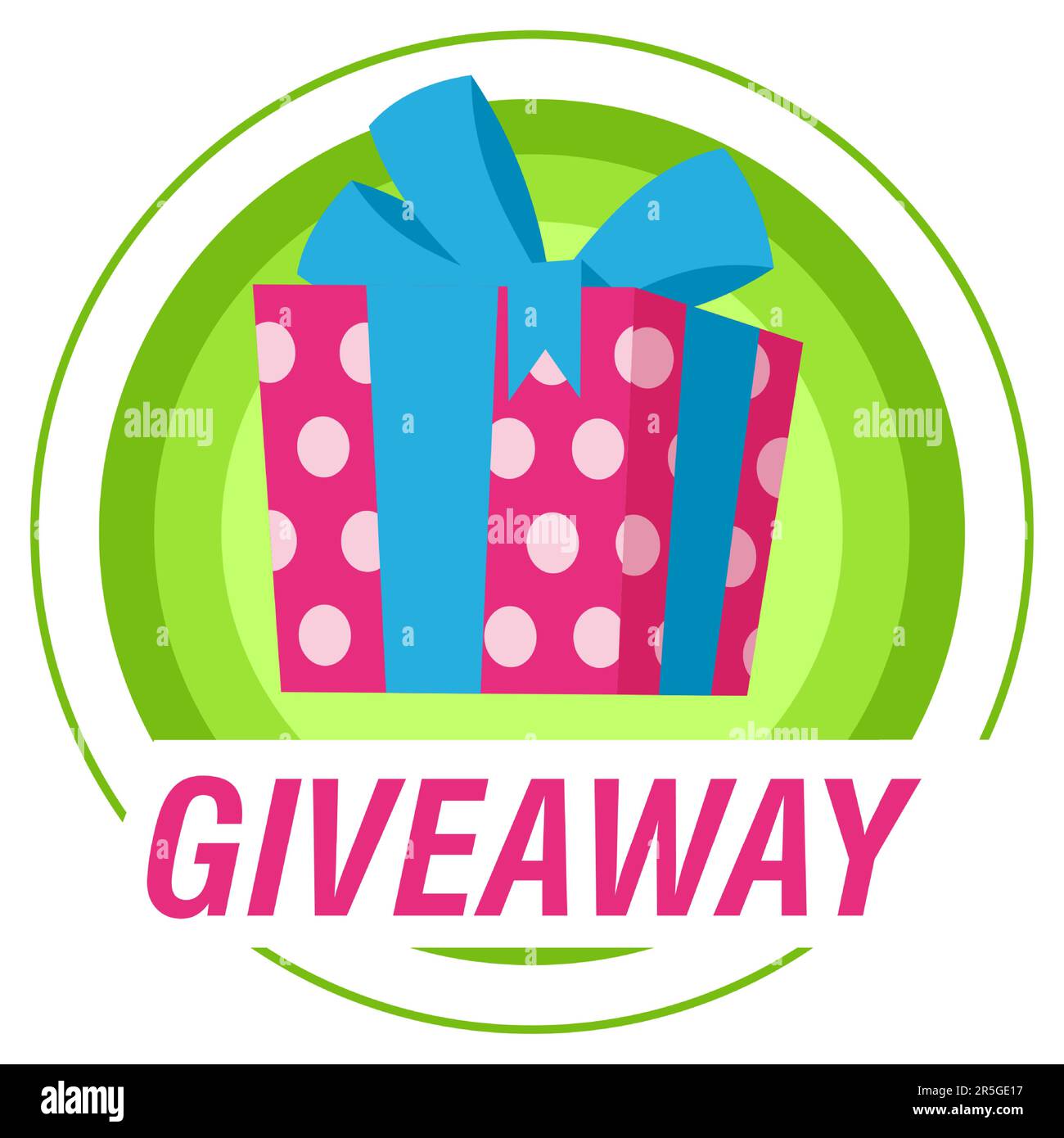 Giveaway ribbon banner social Cut Out Stock Images & Pictures - Alamy