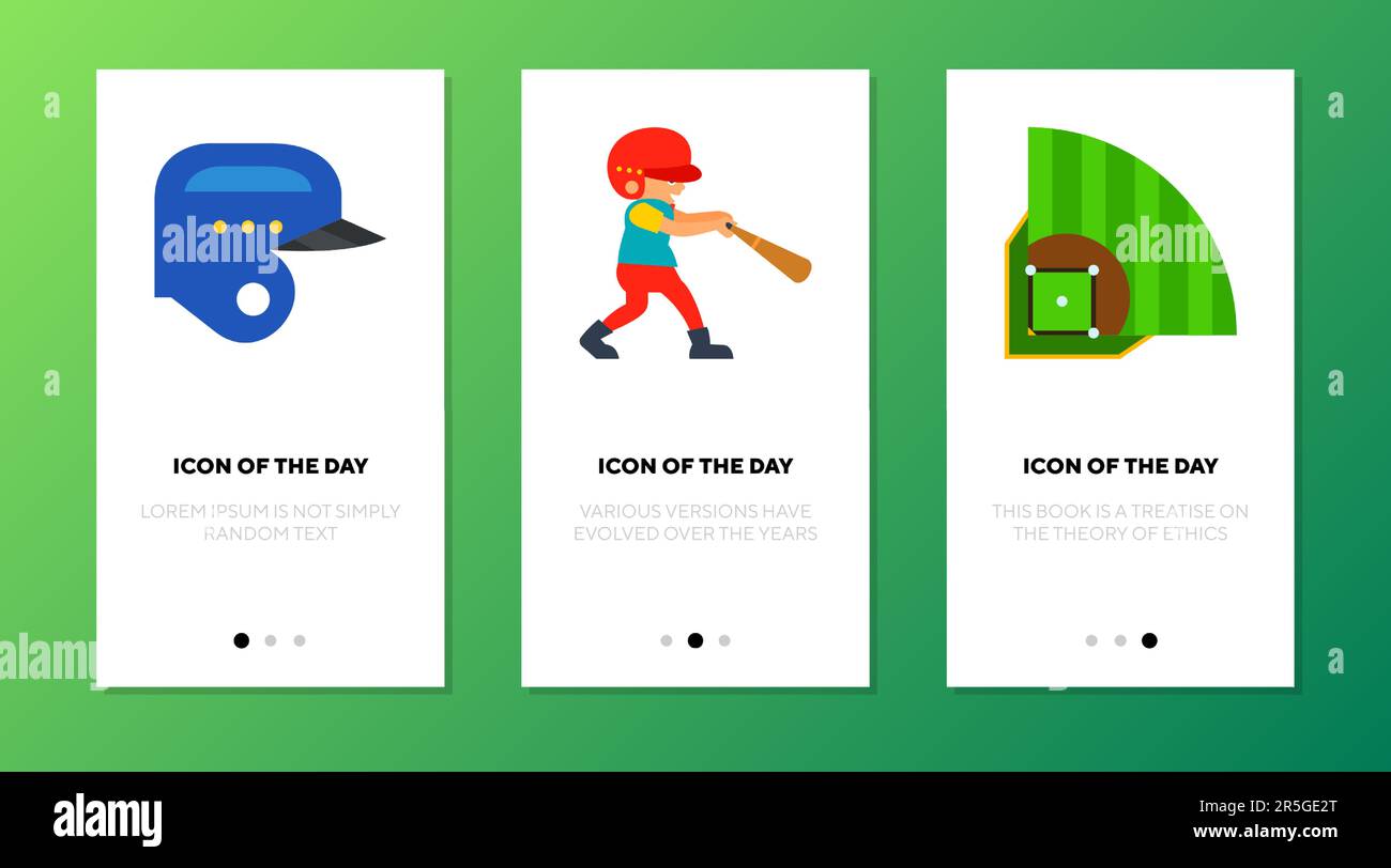 Playing baseball icon set Stock Vector Image & Art - Alamy