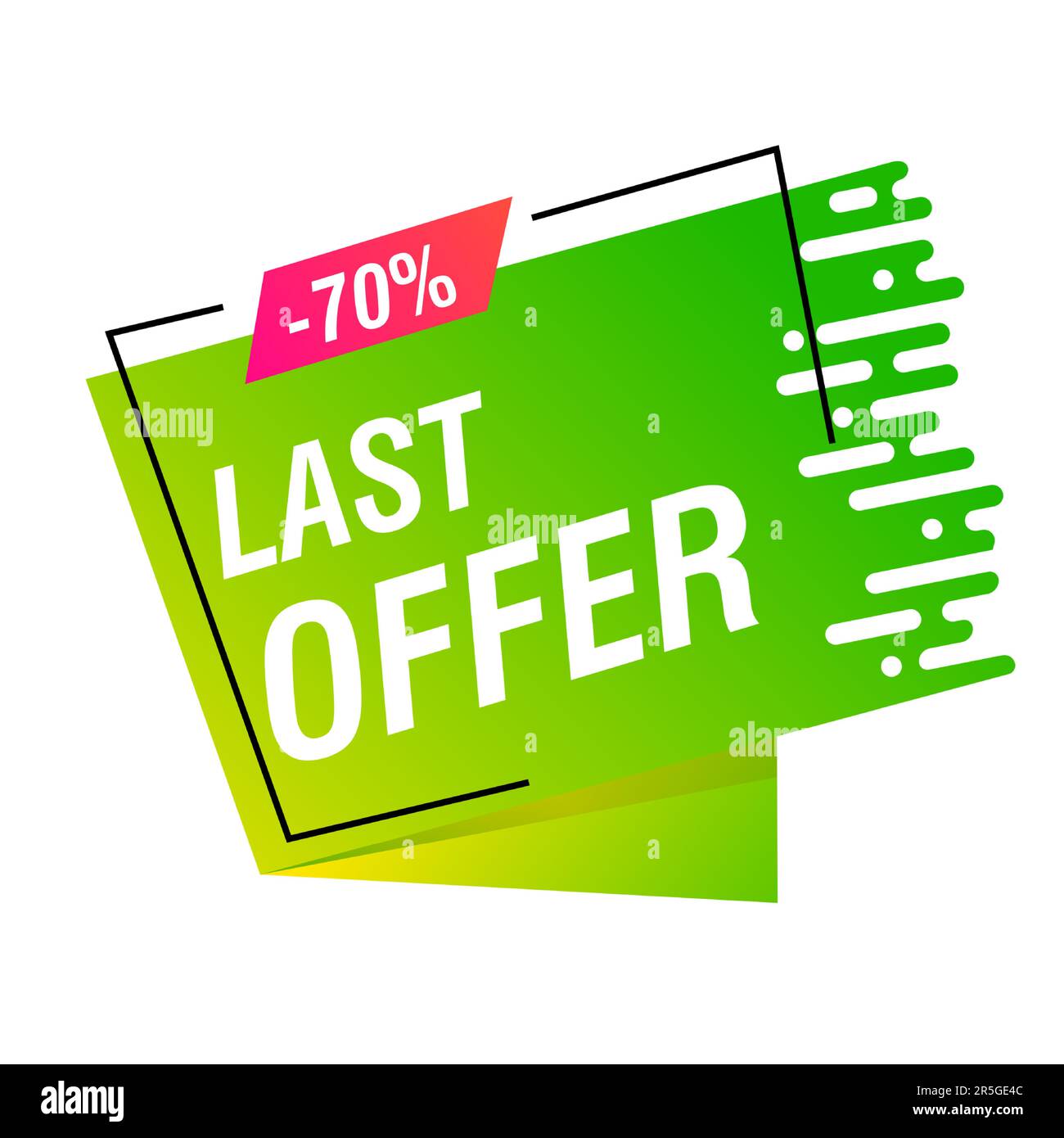 Last offer green banner design Stock Vector Image & Art - Alamy