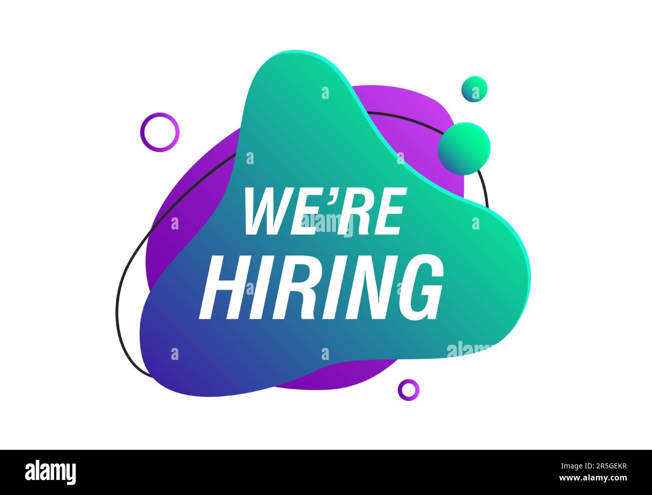 We are hiring bright advertisement Stock Vector Image & Art - Alamy