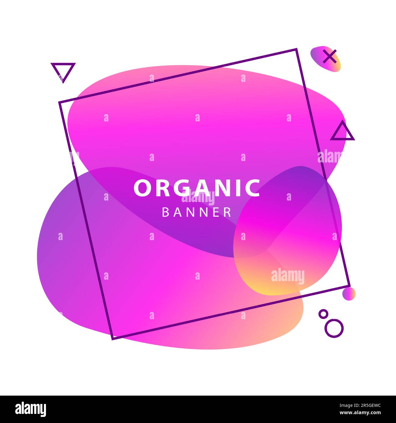 Abstract pink and purple wavy blobs Stock Vector Image & Art - Alamy