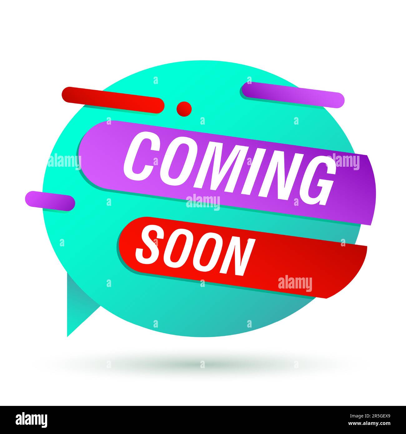 Coming soon cyan and purple banner design Stock Vector Image & Art - Alamy