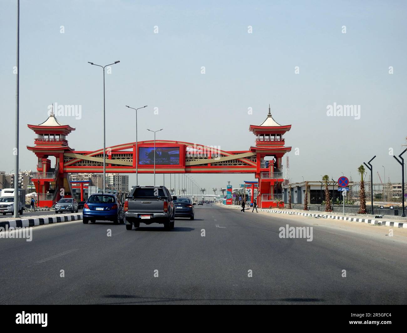 Cairo, Egypt, May 21 2023: Shinzo Abe axis patrol highway in Egypt with ...