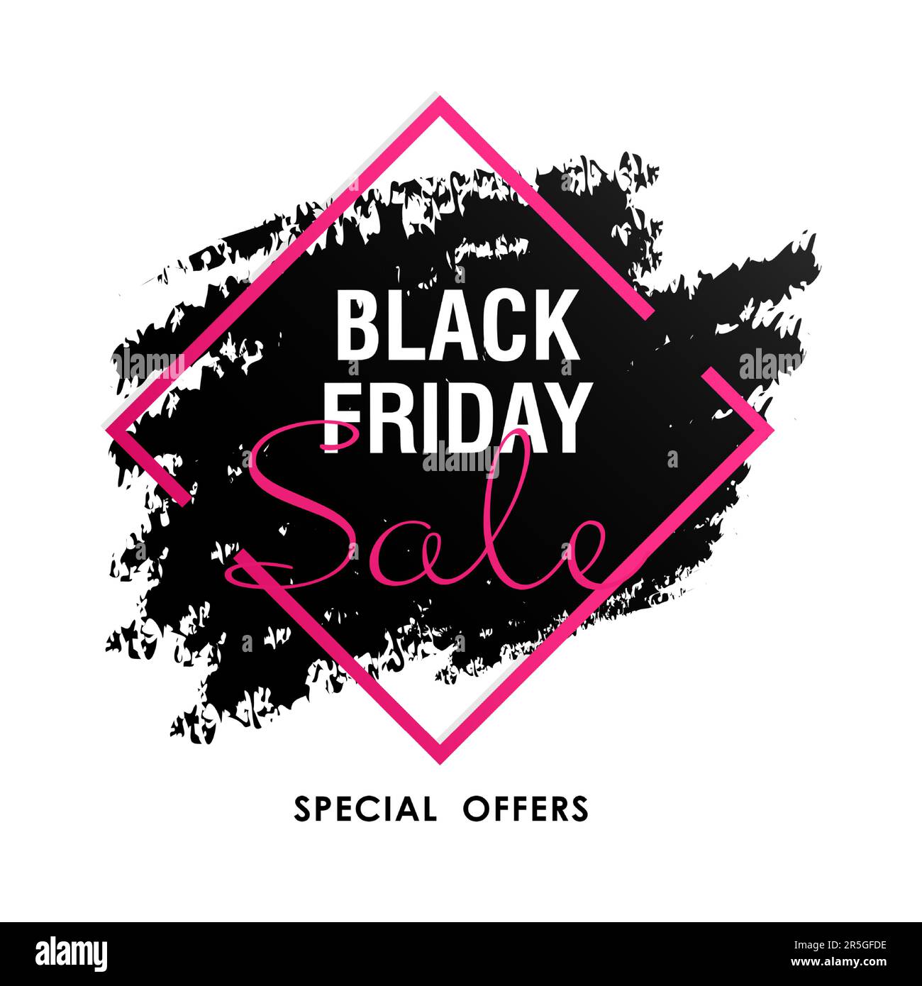 Black friday pink text on Stock Vector Images - Alamy