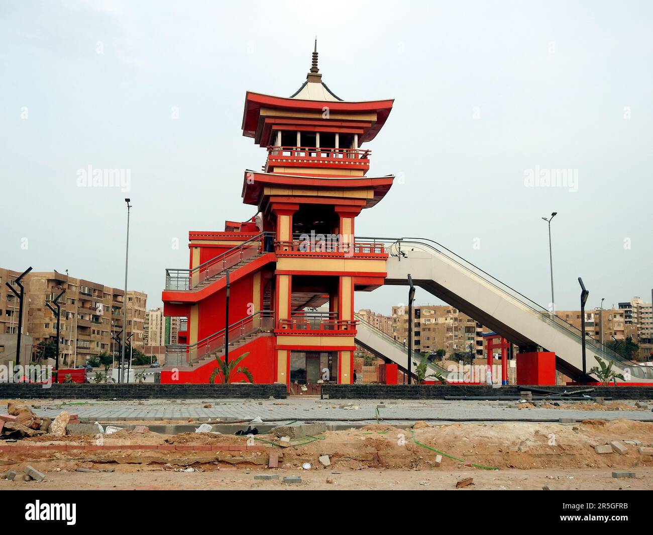 Cairo, Egypt, May 30 2023: Shinzo Abe axis patrol highway in Egypt with ...