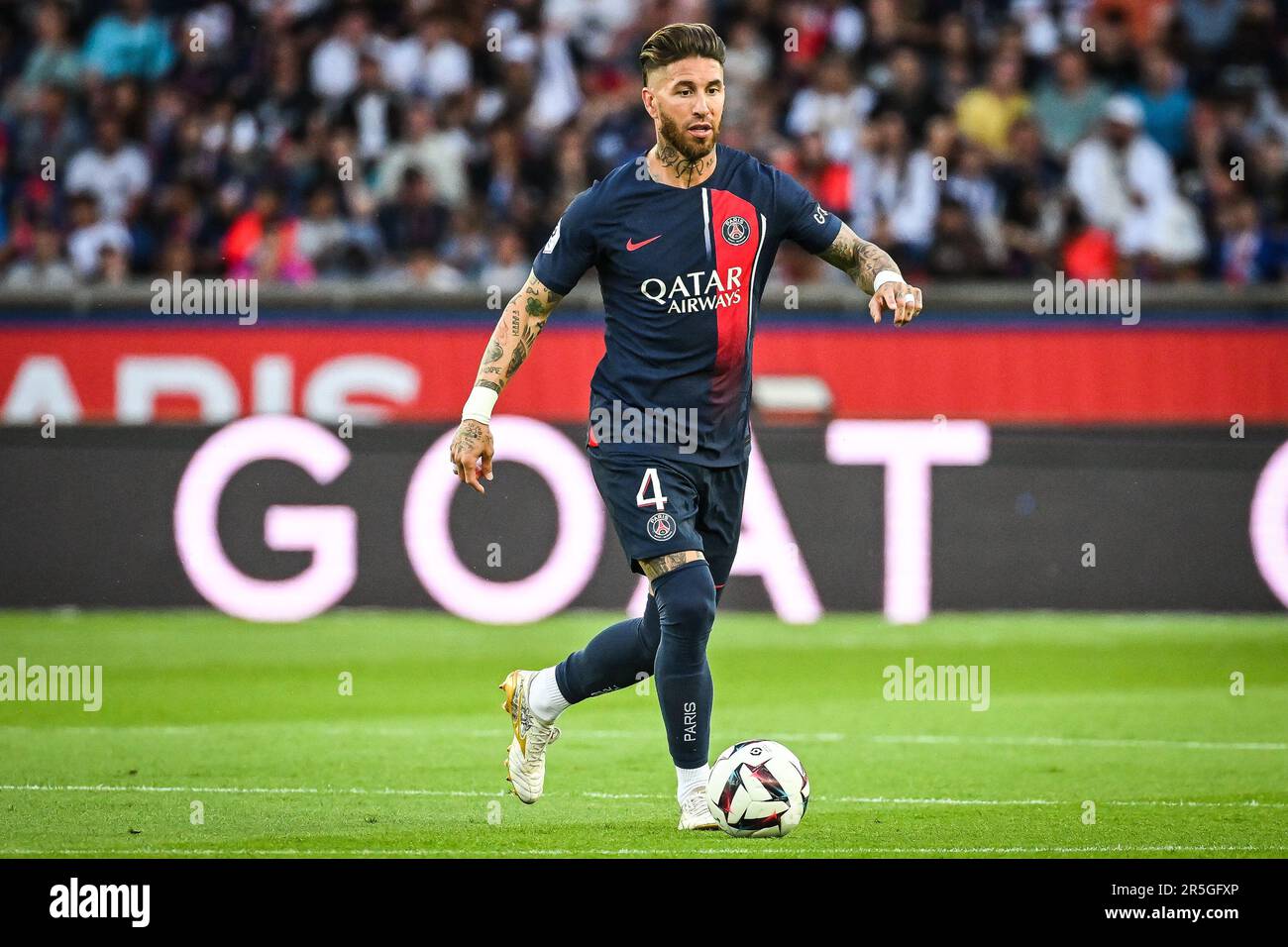 Sergio RAMOS of PSG during the French championship Ligue 1 football ...
