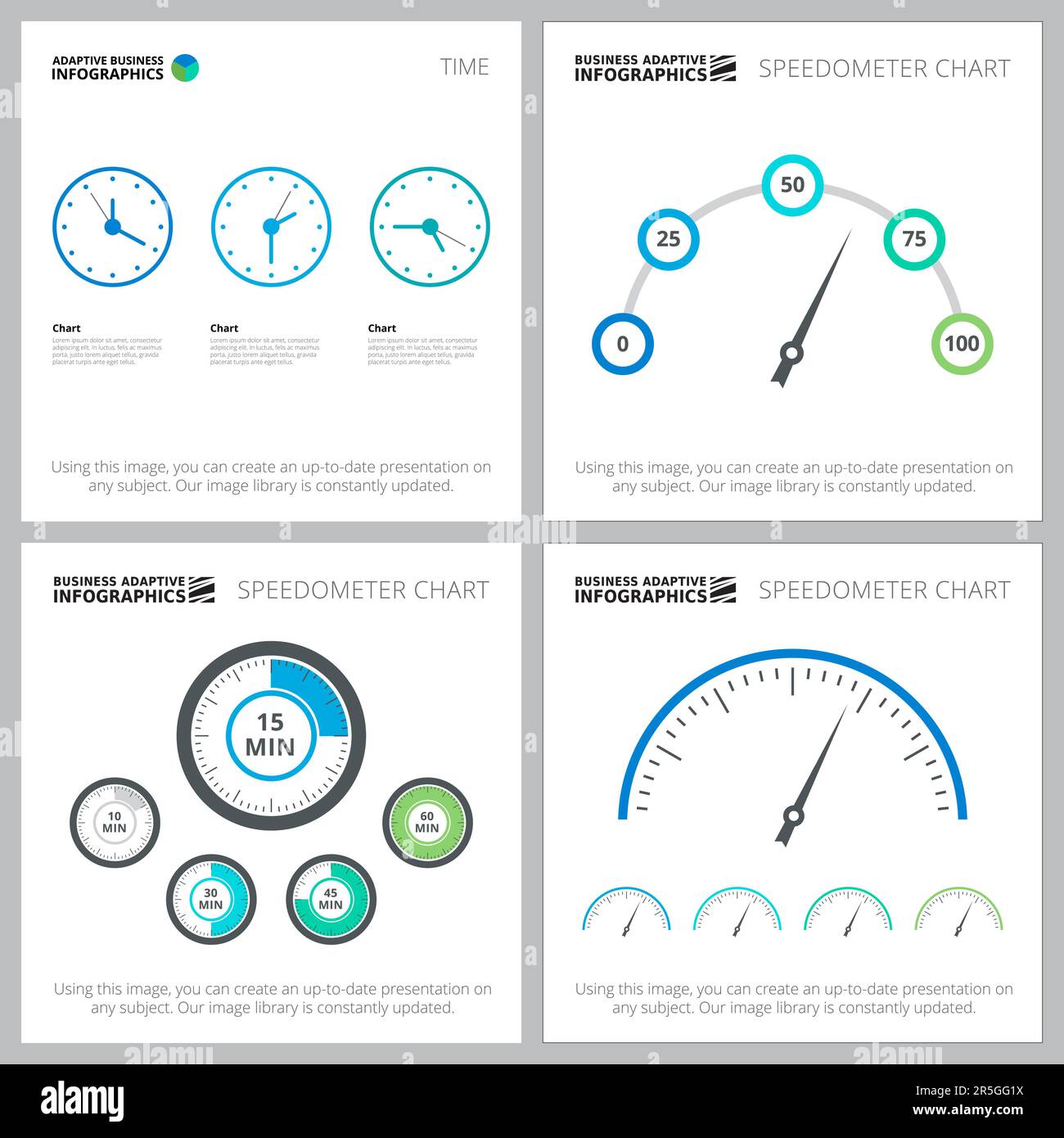 Speedometer infographic design set for measurement and analysis Stock ...