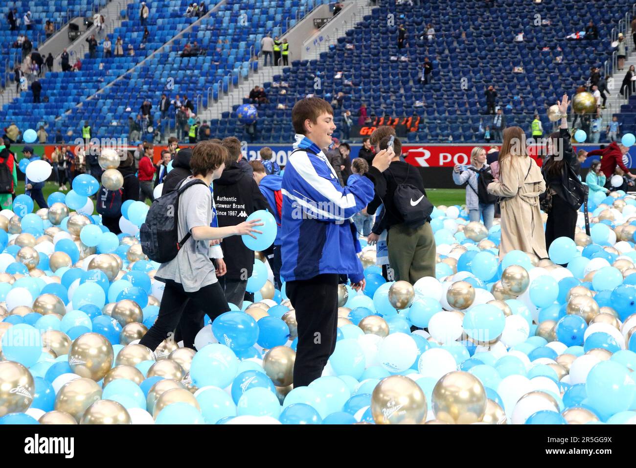 Saint Petersburg, Russia, 3 June 2023: Football. Russian Premier League ...