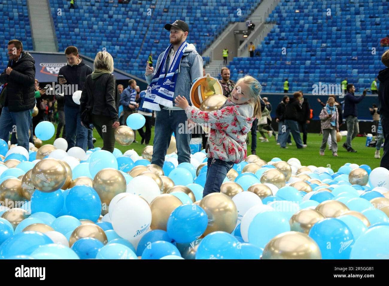 Saint Petersburg, Russia, 3 June 2023: Football. Russian Premier League ...